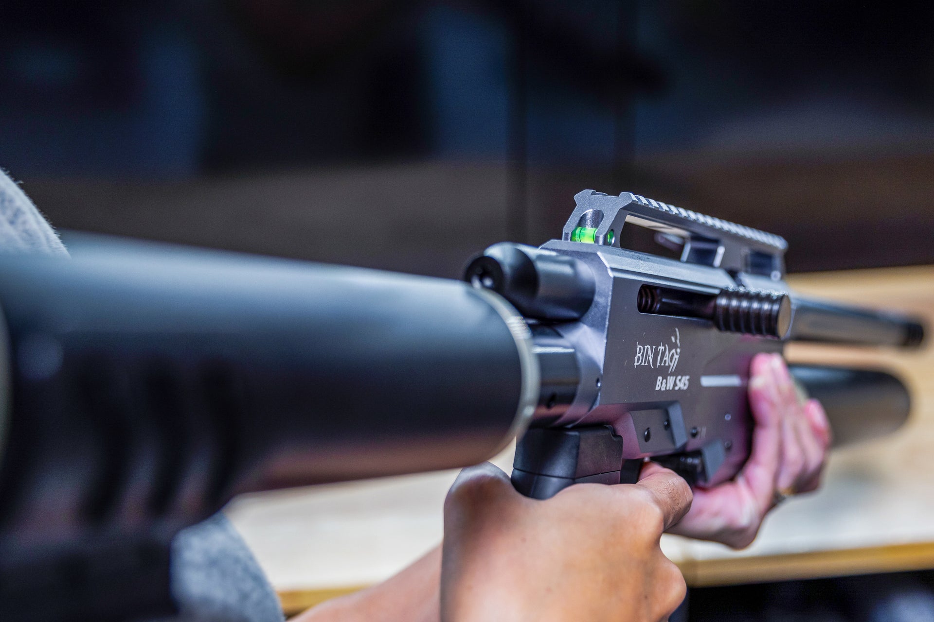 BINTAC S45 REGULAR - .45 CALIBER SEMI AUTO 350CC ALUMINUM FRONT AIR TA ...