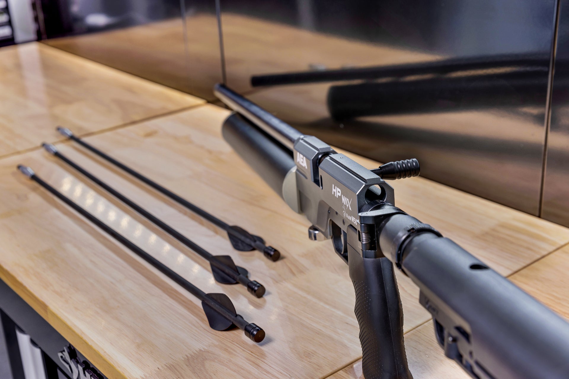 BINTAC M50 WITH 3 ARROWS - M457 Air Rifle - 22” BARREL - .45 Caliber ...